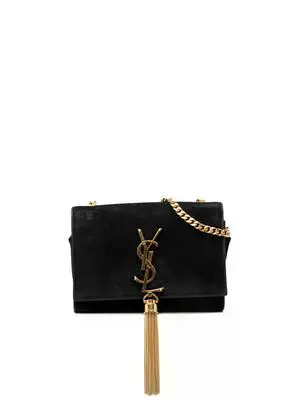 Saint Laurent 2015 Small Monogram Kate Tassel Crossbody Bag - Black