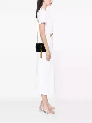 Saint Laurent 2015 Small Monogram Kate Tassel Crossbody Bag - Black