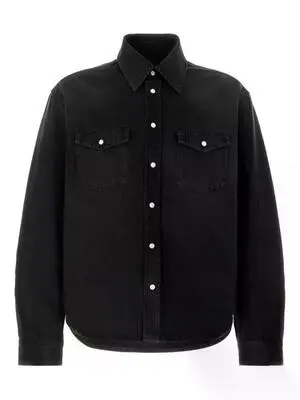 Givenchy Flap-pocket Denim Shirt - Black