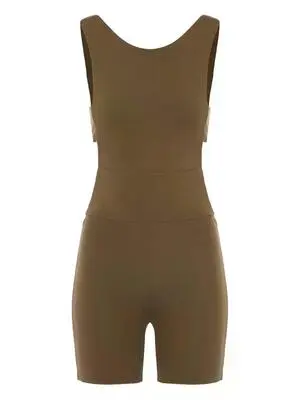 Live The Process Orbit Cut-out Playsuit - Brown