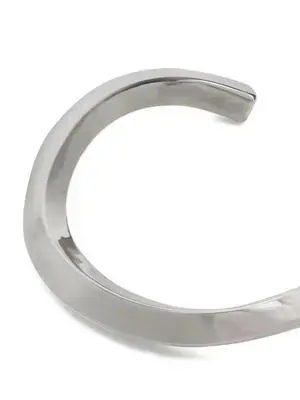 JIL SANDER Engraved Logo Cuff Bracelet