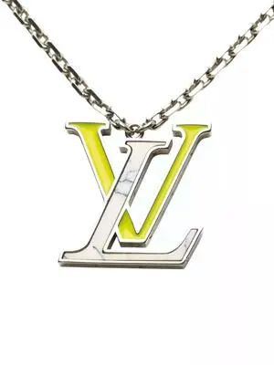 LOUIS VUITTON Plated Colors Pendant Necklace - Silver