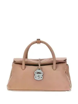 ZANELLATO Dotta Studded Tote Bag - Brown