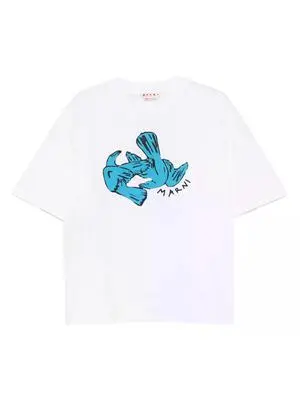 Marni Bird-print T-shirt - White