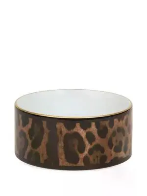 Dolce & Gabbana Decorated Leopard-print Box - Brown