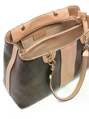Liu Jo Monogram Printed Chain Tote