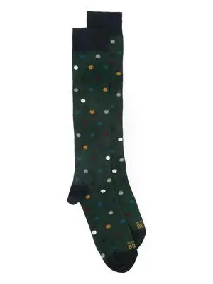 IN THE BOX Polka-dot Patterned Socks - Green