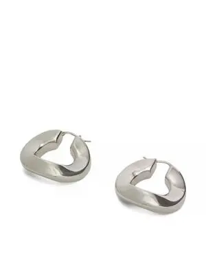 JIL SANDER Hoop Earrings - Silver
