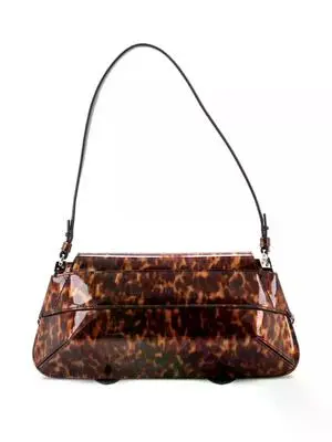 Givenchy Voyou Flap Printed Patent Shoulder Bag - Multicolour