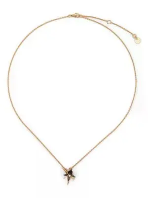 SHAUN LEANE Diamond Black-orchid Pendant Necklace - Gold