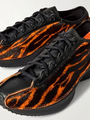 Nike Air Superfly Lx Cheetah-print Sneakers - Orange