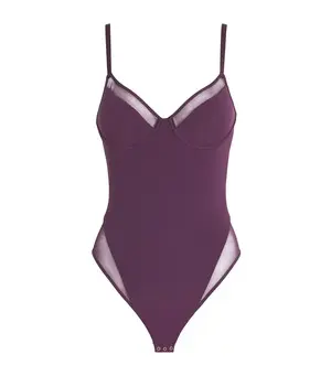 Wolford Sheer Opaque Underwired Bodysuit