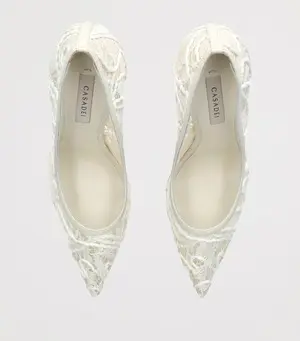 Casadei Lace Julia Pumps