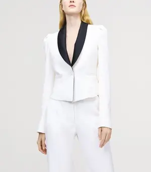 Alexander McQueen Wool Cropped Blazer