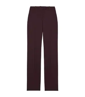 Alexander McQueen Wool Straight Trousers