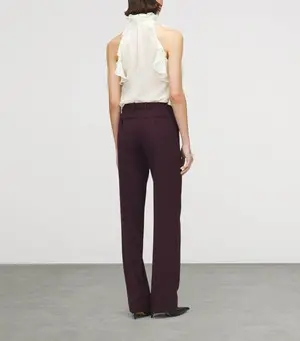 Alexander McQueen Wool Straight Trousers
