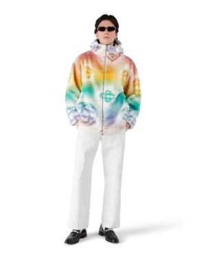 Casablanca Halftone Monogram Fleece Jacket - Multicolor