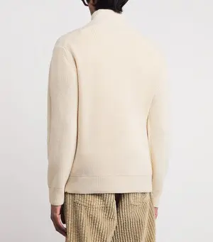 JW Anderson Wool-cotton Anchor-zip Sweater