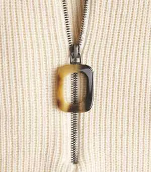 JW Anderson Wool-cotton Anchor-zip Sweater