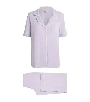 Eberjey Gisele Short-sleeve Pyjama Set - Purple