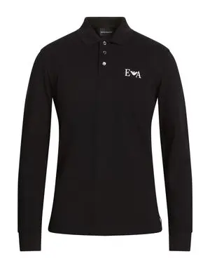 Emporio Armani Polo Shirt Size Cotton - Black