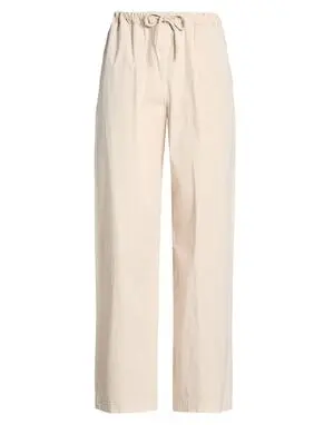 CIRCOLO 1901 Cotton Poplin Wide-leg Pants - Beige