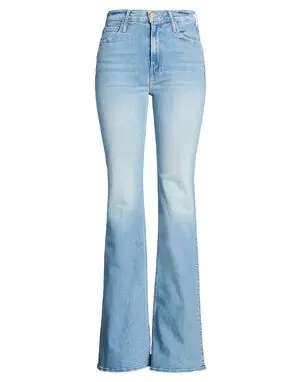 MOTHER Jeans In Cotton, Recycled Cotton And Elastane - Blue