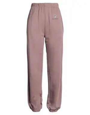 CHIARA FERRAGNI Cotton Track Pants - Grey