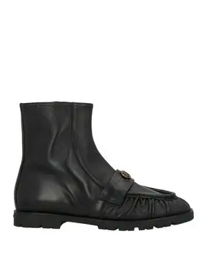 Pinko Leather Ankle Boots With Lug Sole
