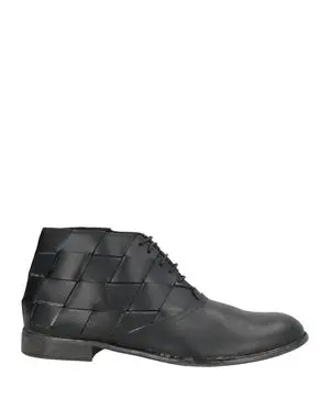Moma Lace-up Ankle Boots - Black