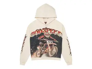 GODSPEED Motocross Graphic Hoodie - Bone