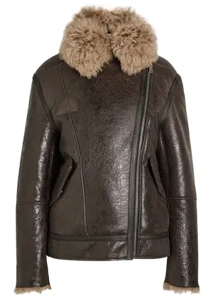 Acne Studios Leather Shearling Jacket