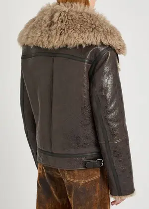 Acne Studios Leather Shearling Jacket