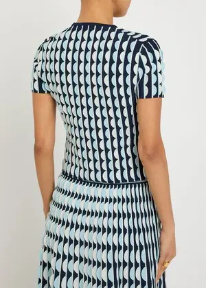 Simkhai Kendra Scalloped Knit T-shirt