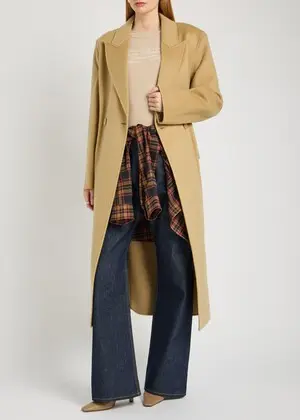 Acne Studios Double-breasted Wool-blend Trench Coat
