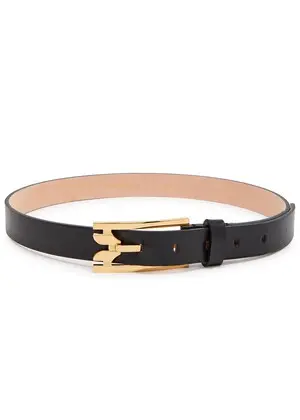 Victoria Beckham Pin-buckle Leather Belt - Black