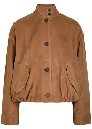 Simkhai Marley Suede Jacket - Camel