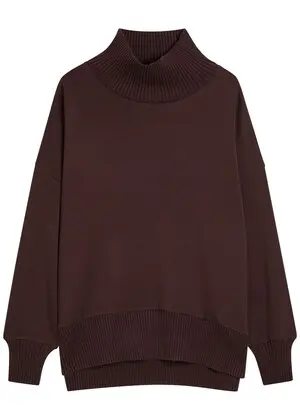 Varley Barker High-neck Sweatshirt - Brown