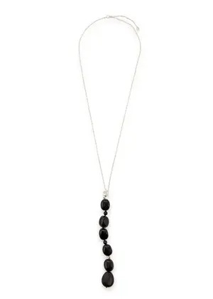 Agmes Selma Sterling Silver Necklace - Black