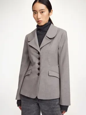 BY MALENE BIRGER Adrienna Single-breasted Blazer - Brown Mel