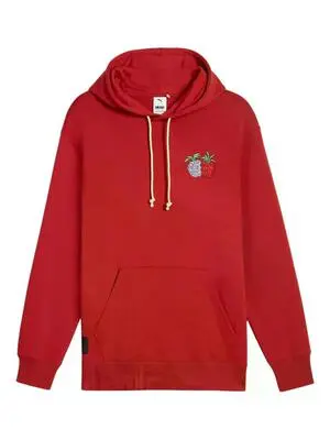 PUMA Graphic-print Hoodie - Red