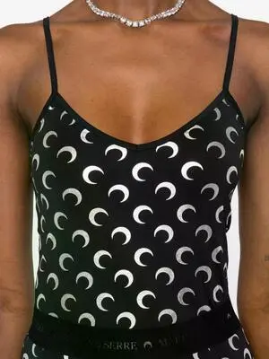 MARINE SERRE Moon-print Top - Black