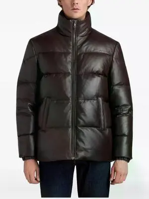 Bally Leather Puffer Jacket