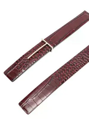 TOM FORD Embossed Leather Belt