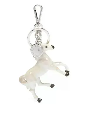 Stella McCartney Horse Pendant Keyring - Neutrals