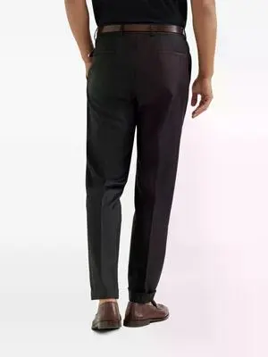 Brunello Cucinelli Stripe Pleat Trousers - Black
