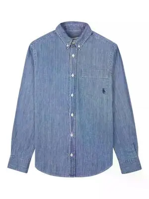 SPORTY & RICH Buttoned Chest-pocket Shirt