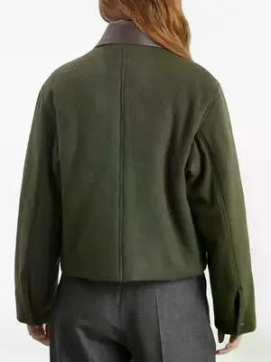 Auralee Leather-collar Jacket
