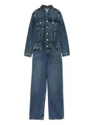 AGOLDE Buttoned Denim Jumpsuit - Blue