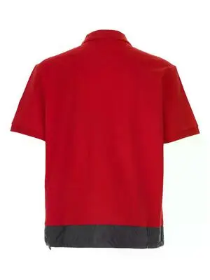 Moncler Half-zip Short-sleeve Polo Shirt - Red